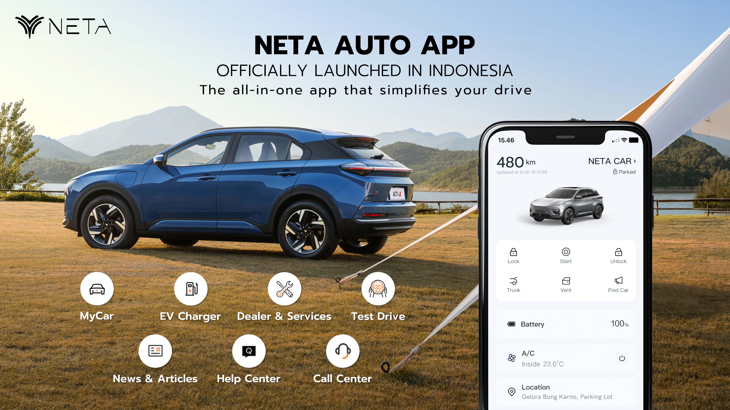 NETA Hadirkan Pengalaman Berkendara Cerdas dengan NETA Auto Apps! - TerasBiker.com