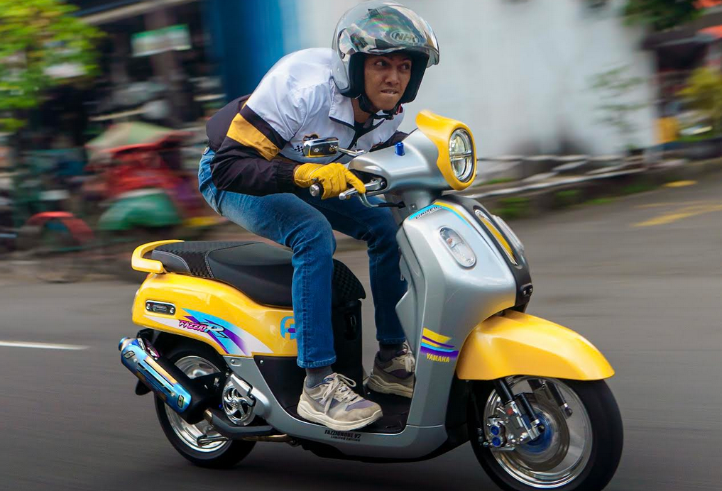Inspirasi Modifikasi Fazzio Hybrid Ala Yamaha F1ZR, Punya Aura Balap 90 ...