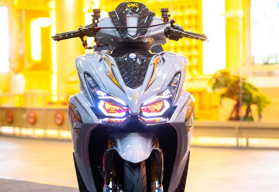 Modifikasi AEROX ALPHA Gaya Cyber Futuristic di Event Gathering Team ...