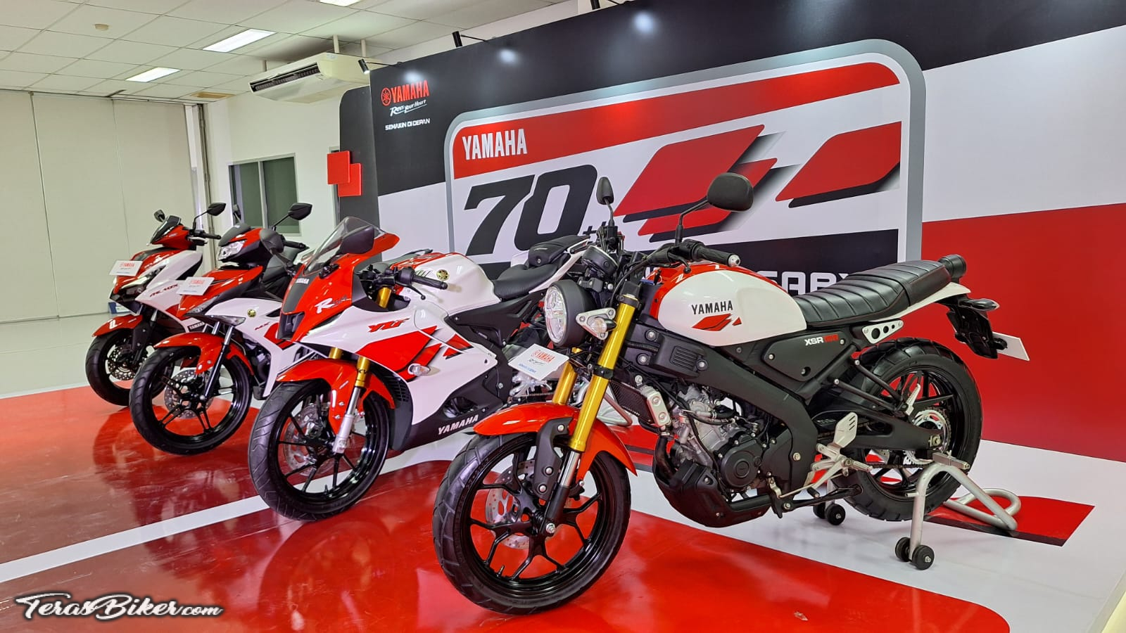 Rayakan 70th Anniversary, Yamaha Hadirkan 4 Motor Special Livery Red ...